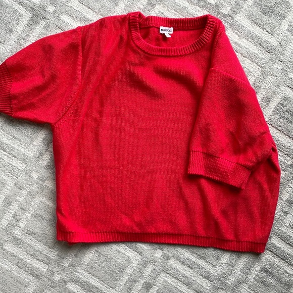 Minnie Rose | Sweaters | Minnie Rose Semi Cropped Knit Sweater | Poshmark